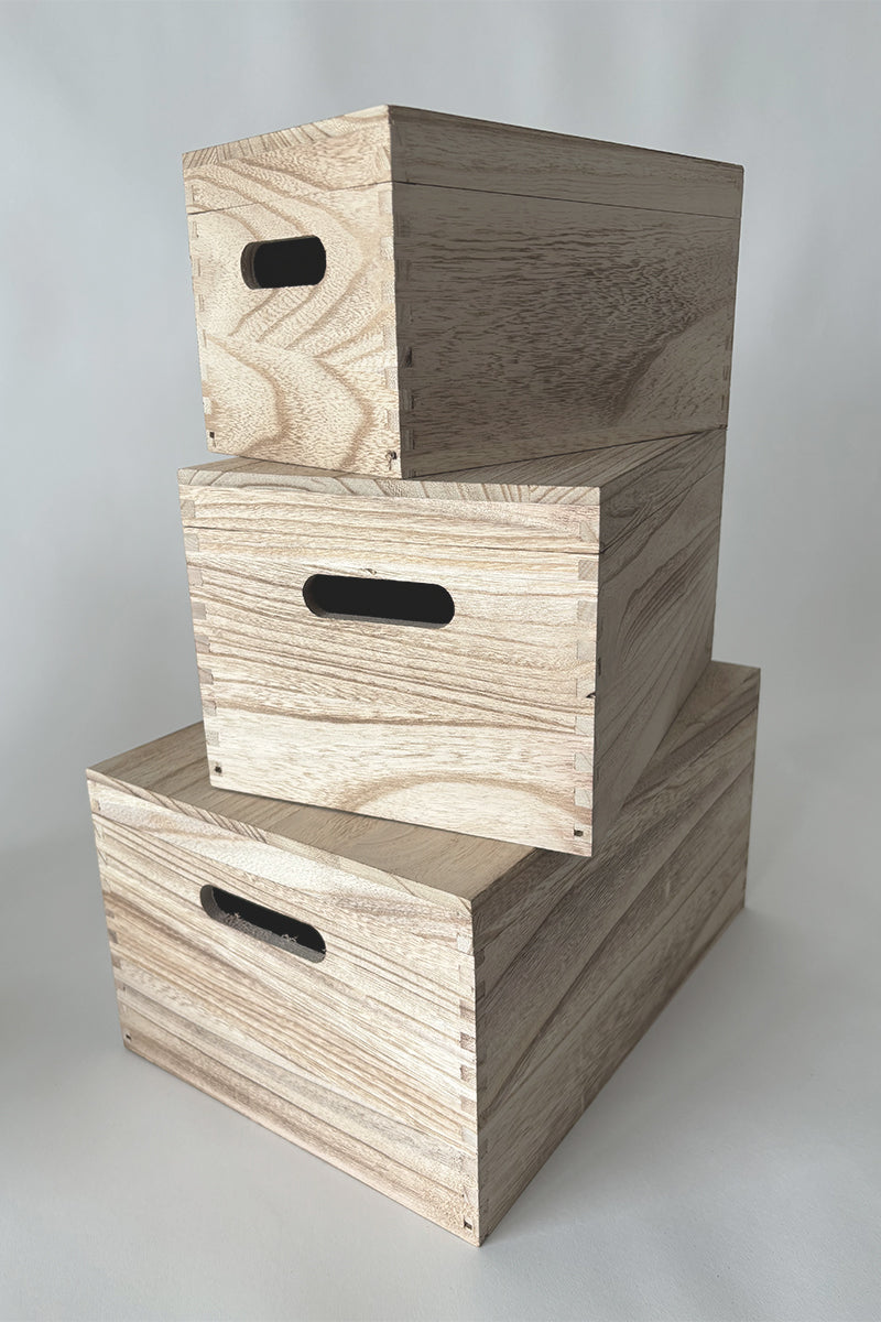 Solid Wooden Crates w/ Lid – Shop Griff Retail